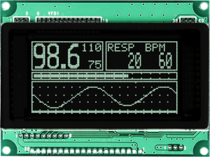 GU-U100 Series Graphic VFD (Vacuum Fluorescent Display) Modules